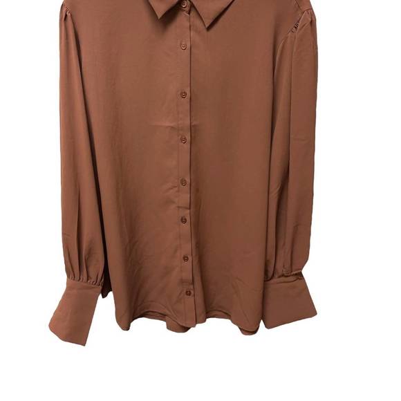 COZY CO. | Tops | New Cozy Co Long Cuff Lantern Puff Sleeve Blouse In ...
